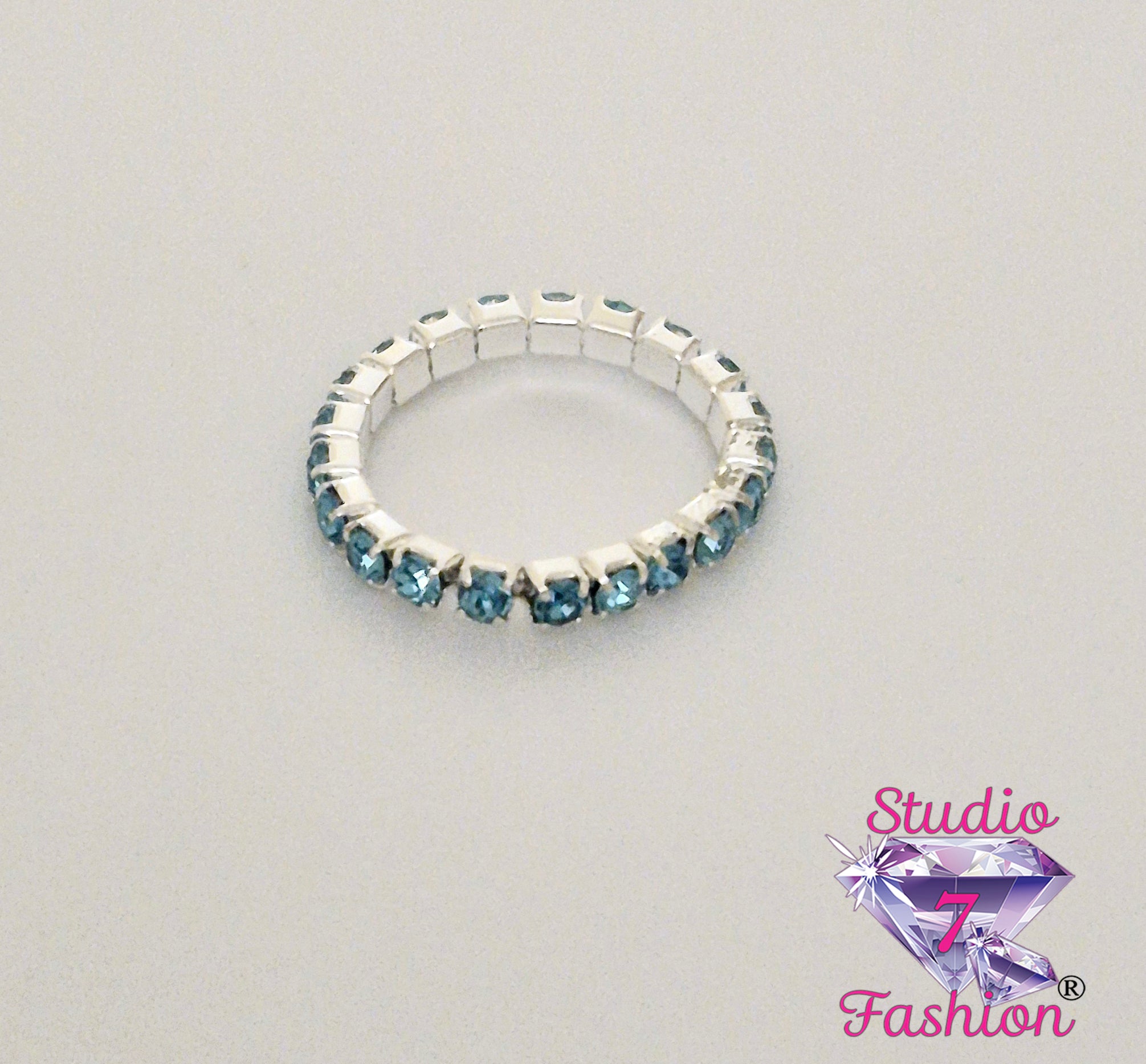 Rhinestone Stretch Toe Ring Turquoise – Studio7Fashion Shop